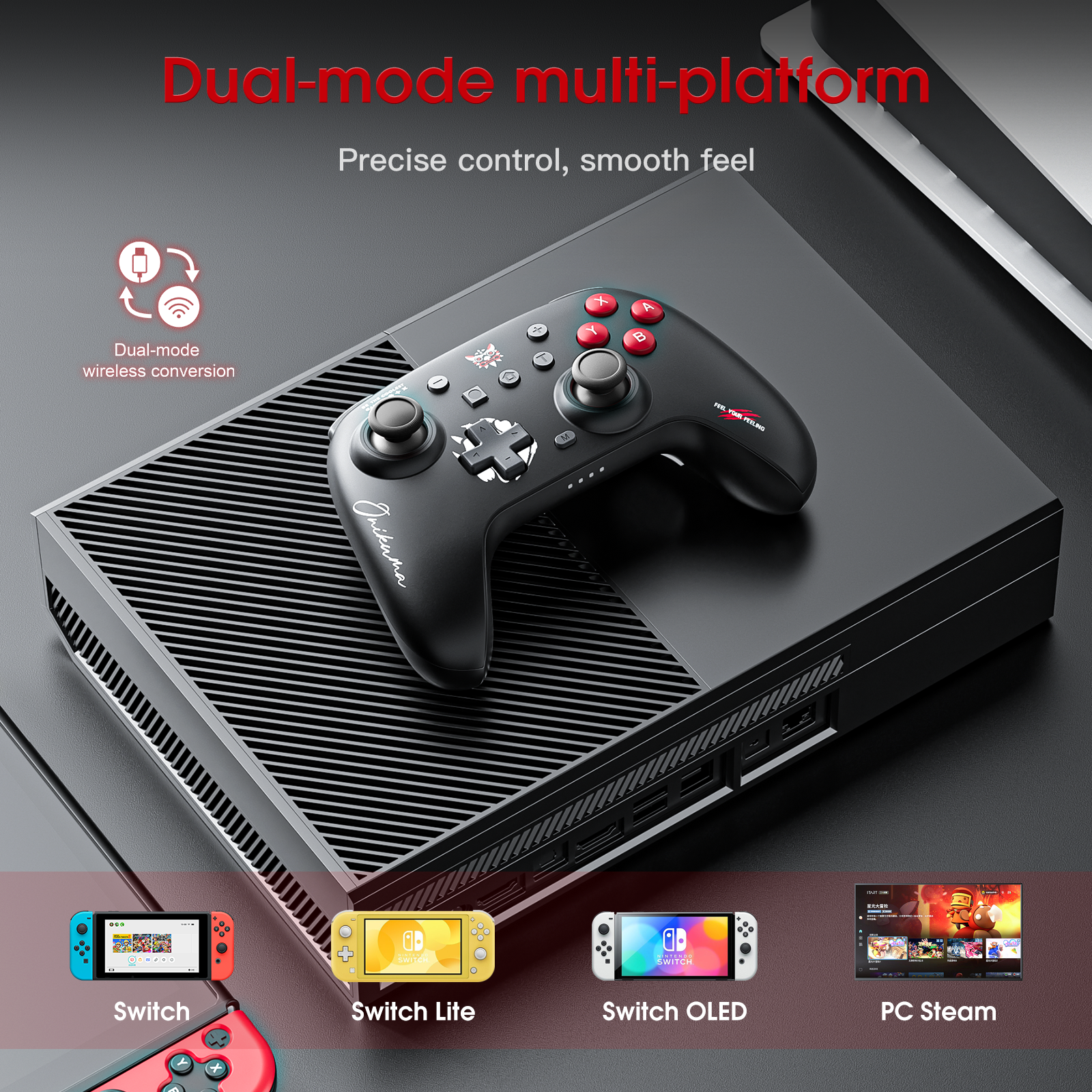 ONIKUMA C1 Dual-Mode Six-Axis Gyroscope Dual Hall Effect Gaming ...