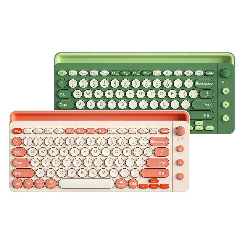 BOW K650D Dual Mode Wireless Keyboard, Green - Vibe Gaming