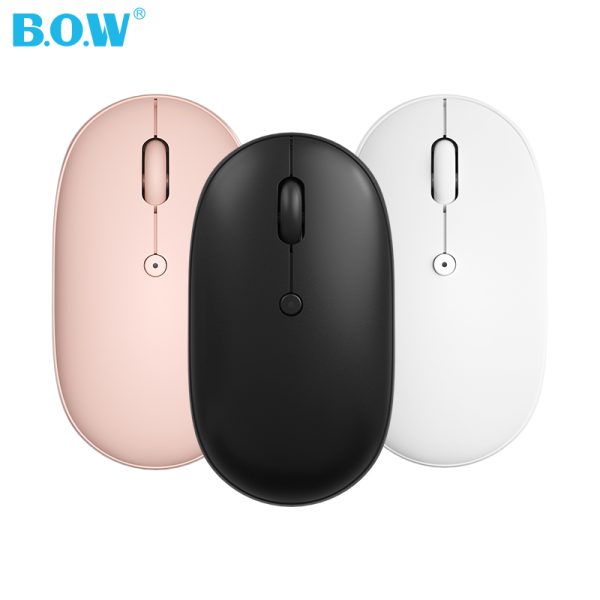 BOW MB163L Portable Wireless Bluetooth Mouse, Black - Vibe Gaming