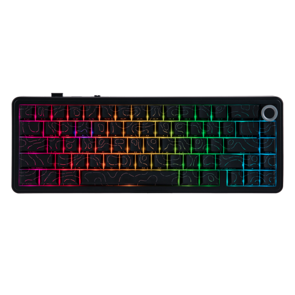 AULA F65 Pro Tri-Mode Wireless Gasket Mechanical Keyboard, Black - Vibe ...