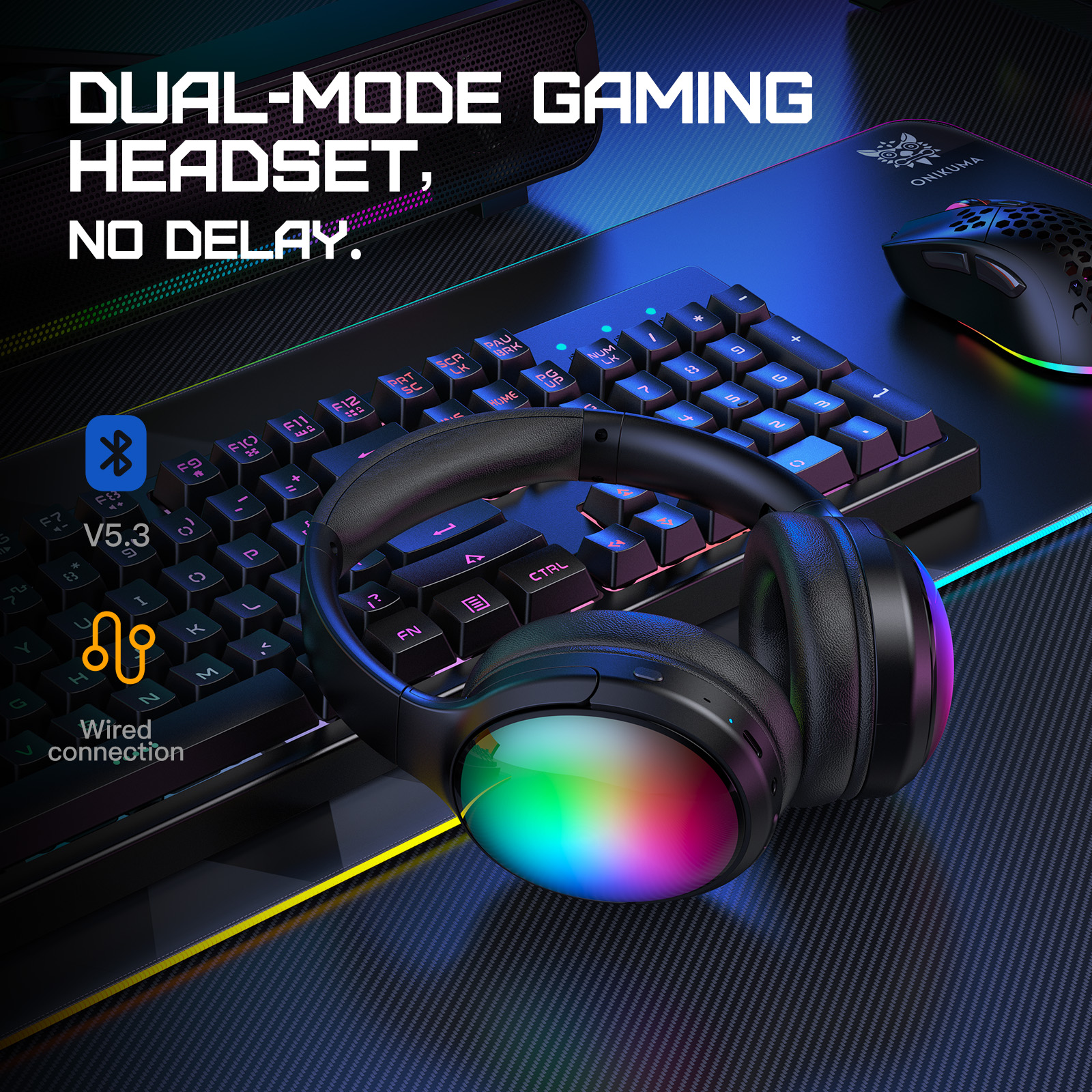 ONIKUMA B3 Bluetooth Wireless Over-Ear Headphone - Vibe Gaming