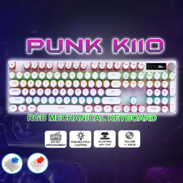 PC POWER PUNK K110 RGB MECHANICAL KEYBOARD - Vibe Gaming