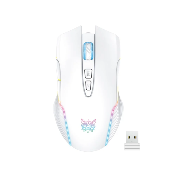 ONIKUMA CW905 2.4G Wireless Rechargeable Gaming Mouse, White - Vibe Gaming
