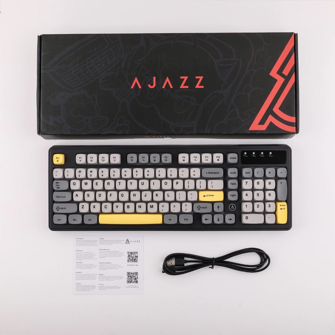 AJAZZ AF98 Wired Membrane Keyboard - Vibe Gaming