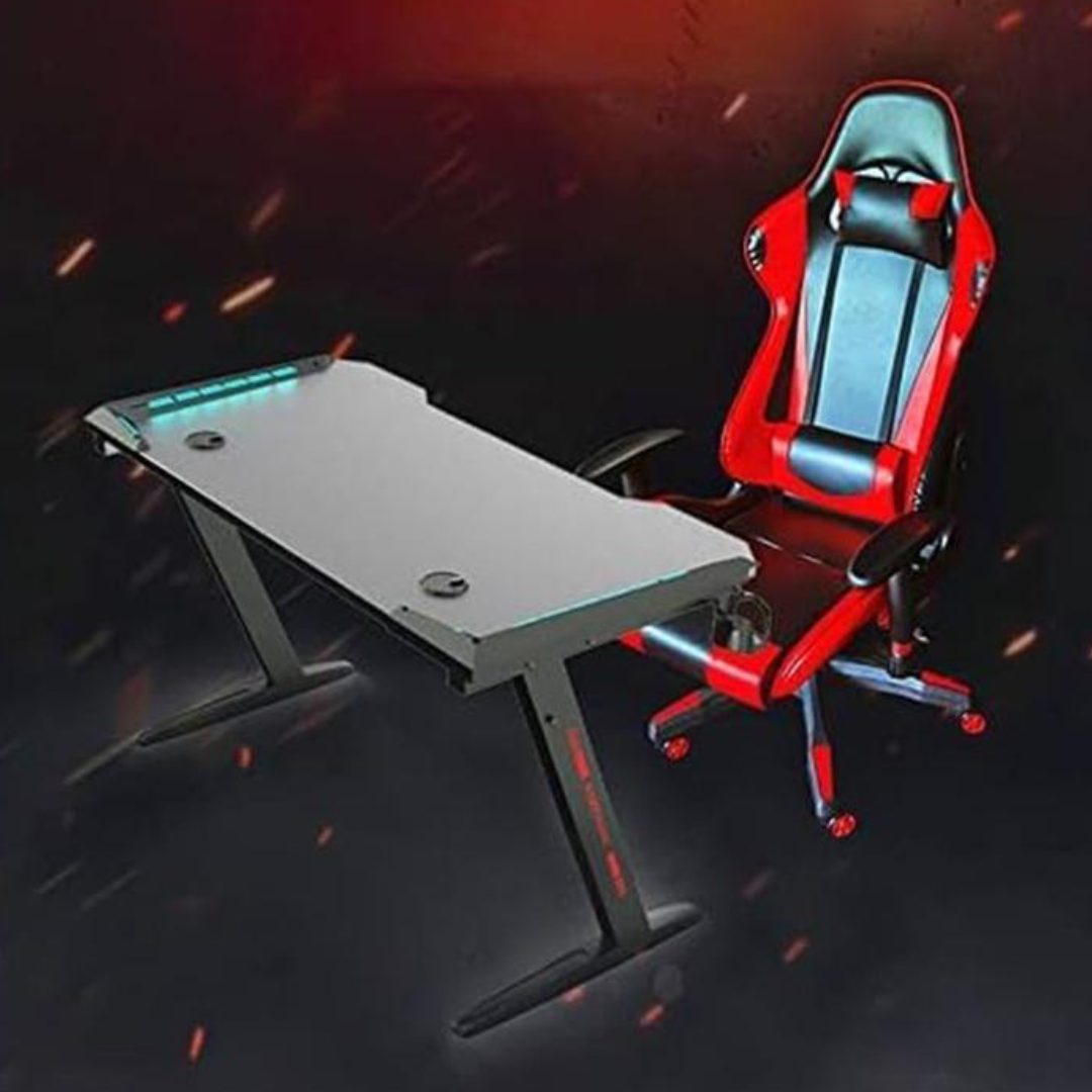Besmile Lighting Z Shaped Gaming Table - Vibe Gaming