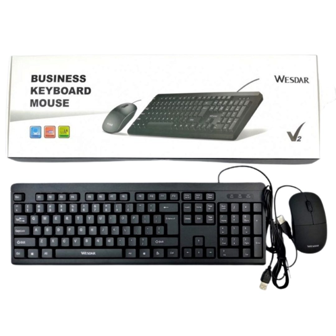 Jedel WESDAR V2 Business Keyboard Mouse Combo - Vibe Gaming