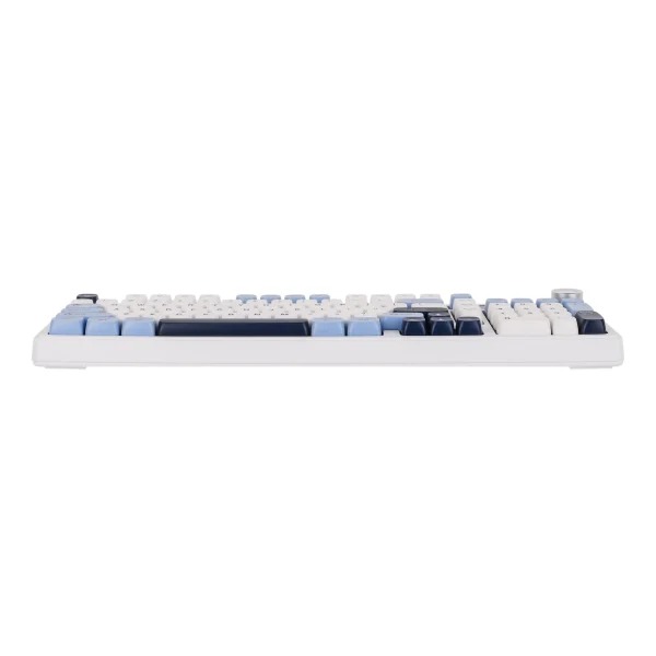 Ajazz AF98 PLUS RGB Tri-Mode Wireless Membrane Keyboard, Blue White ...