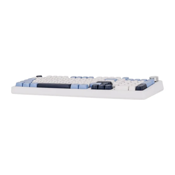 Ajazz AF98 PLUS RGB Tri-Mode Wireless Membrane Keyboard, Blue White ...