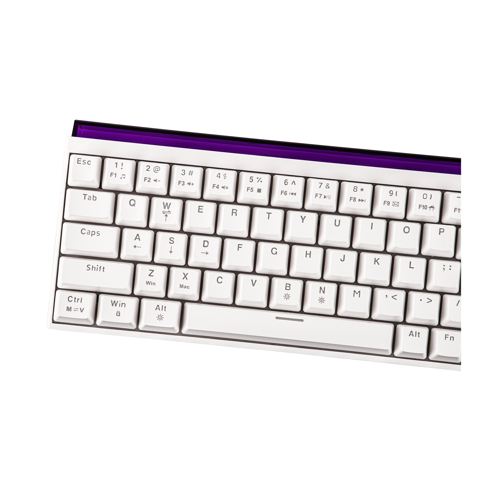 Ajazz NK68 Wired 68-Key Hot-Swappable Mechanical Keyboard, White - Vibe ...
