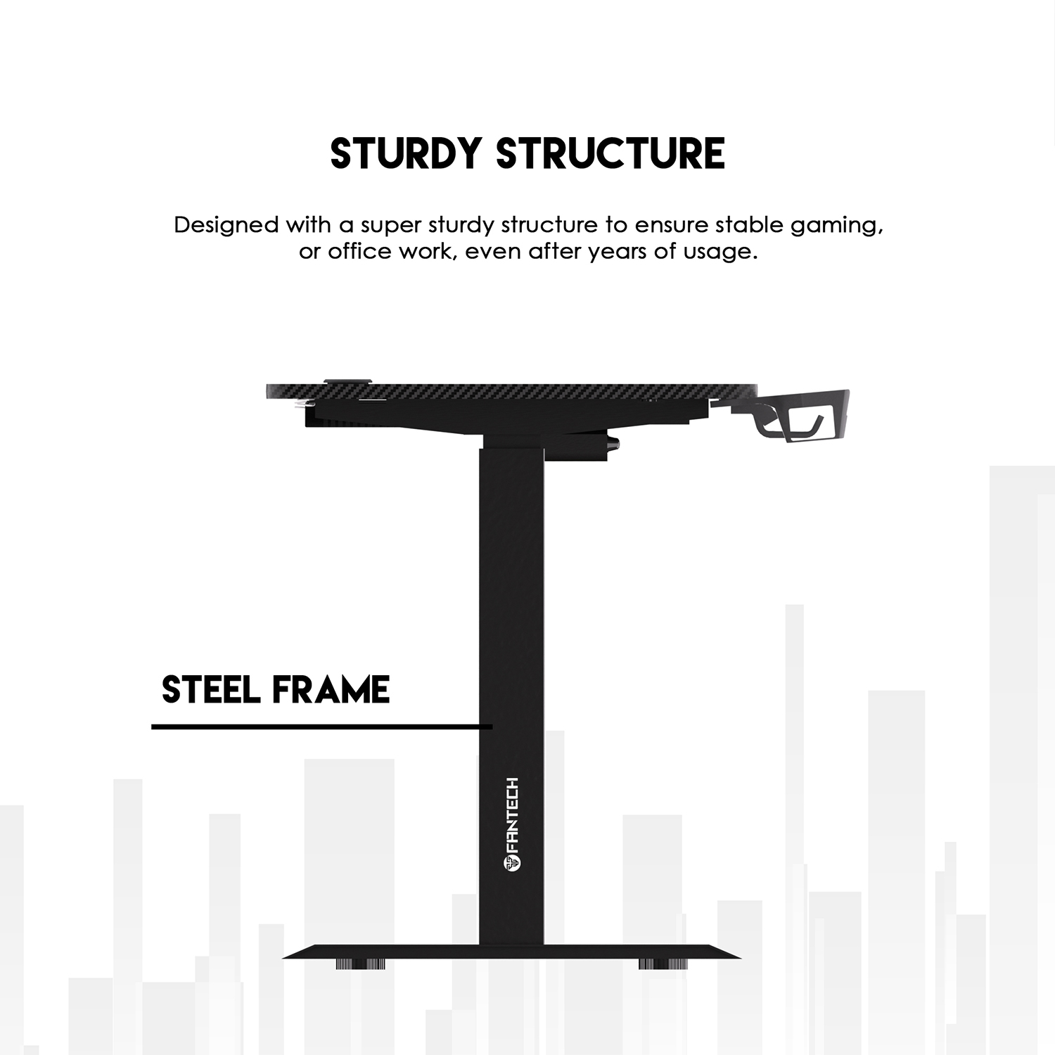 FANTECH GD914 Adjustable Rising Gaming Desk - Vibe Gaming