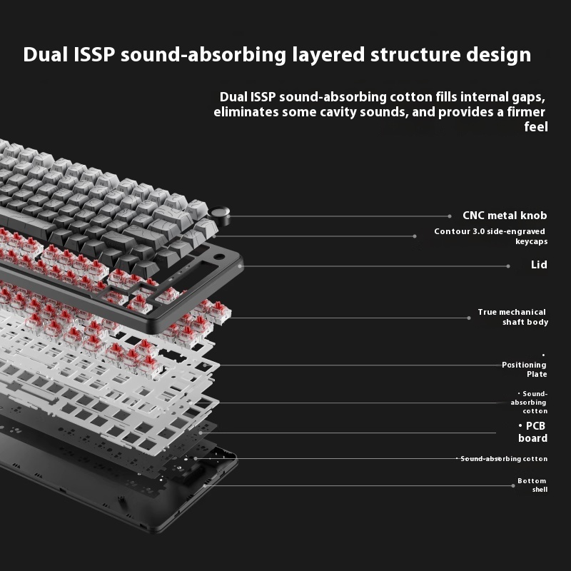EWEADN MT75 Tri-Mode Wireless Mechanical Keyboard - Vibe Gaming