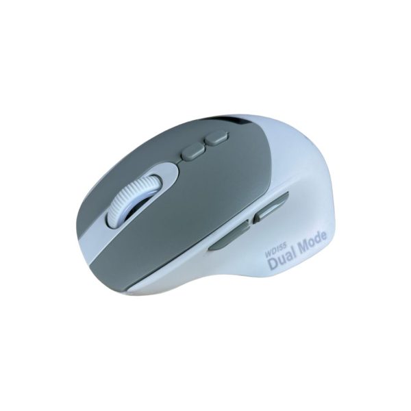 Jedel WD155 7D Dual Mode Wireless Charging Mouse, White - Vibe Gaming