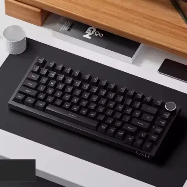 Ajazz AK820 Monochrome 75% Backlight Mechanical Keyboard - Vibe Gaming