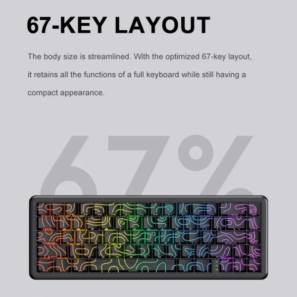 ONIKUMA G67 Hall Effect Wired RGB Magnetic Switch Gaming Keyboard ...