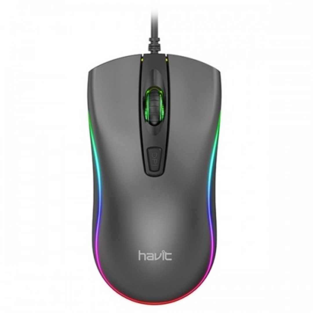 Havit MS72 Cool RGB LED USB Gaming Mouse Black - Vibe Gaming