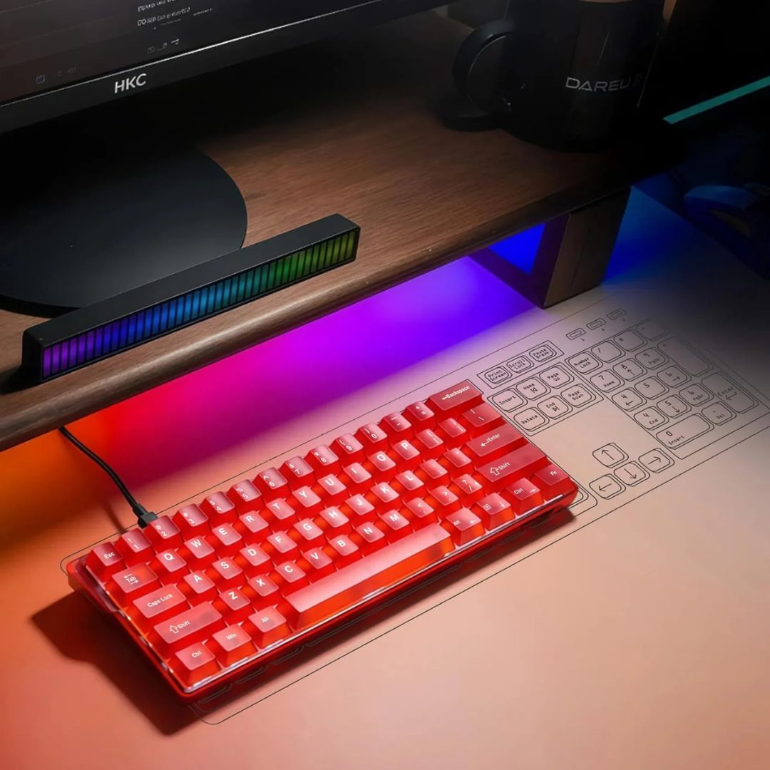 DAREU COOL60 RGB Wired Hall-Effect Magnetic Switch Mechanical Keyboard ...