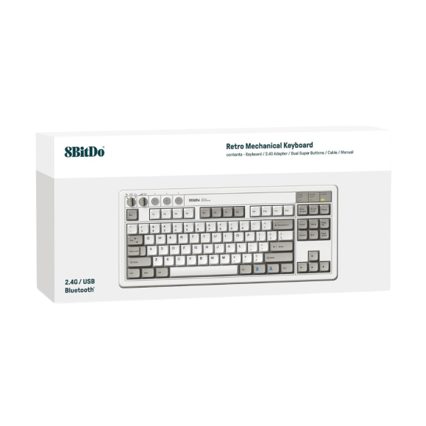 8BitDo Retro Mechanical Keyboard, M Edition - Vibe Gaming