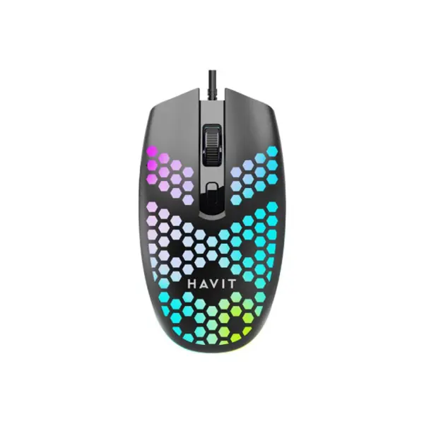 Havit MS4254 USB Wired Gaming Mouse, Black - Vibe Gaming