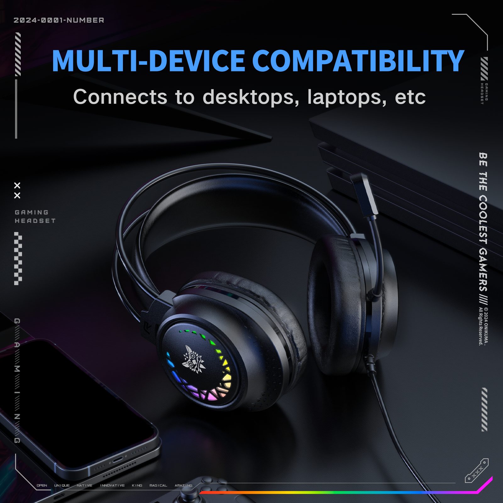ONIKUMA X92 Wired Gaming Headset - Vibe Gaming