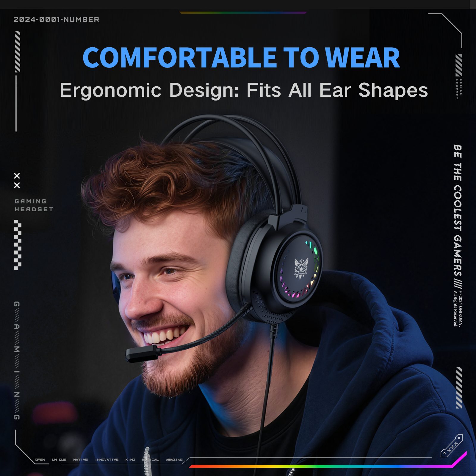 ONIKUMA X92 Wired Gaming Headset - Vibe Gaming