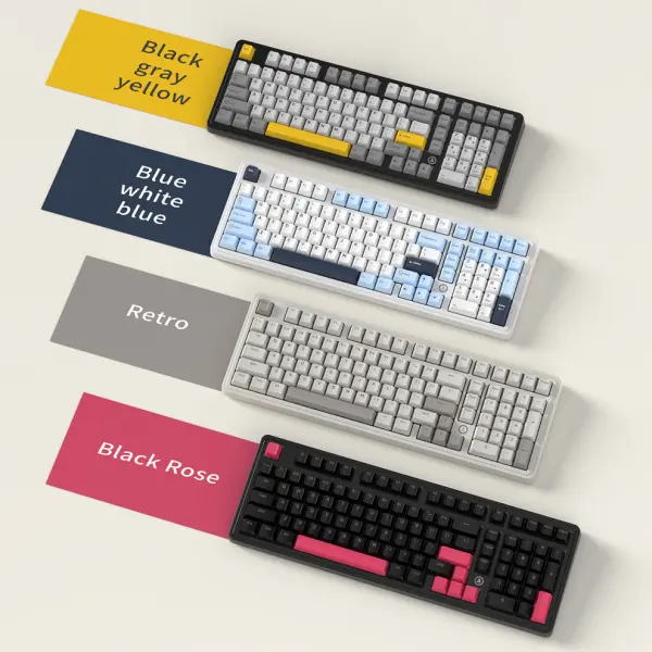 AJAZZ AK980 Wired RGB Hot-swappable Gaming Mechanical Keyboard, Black ...