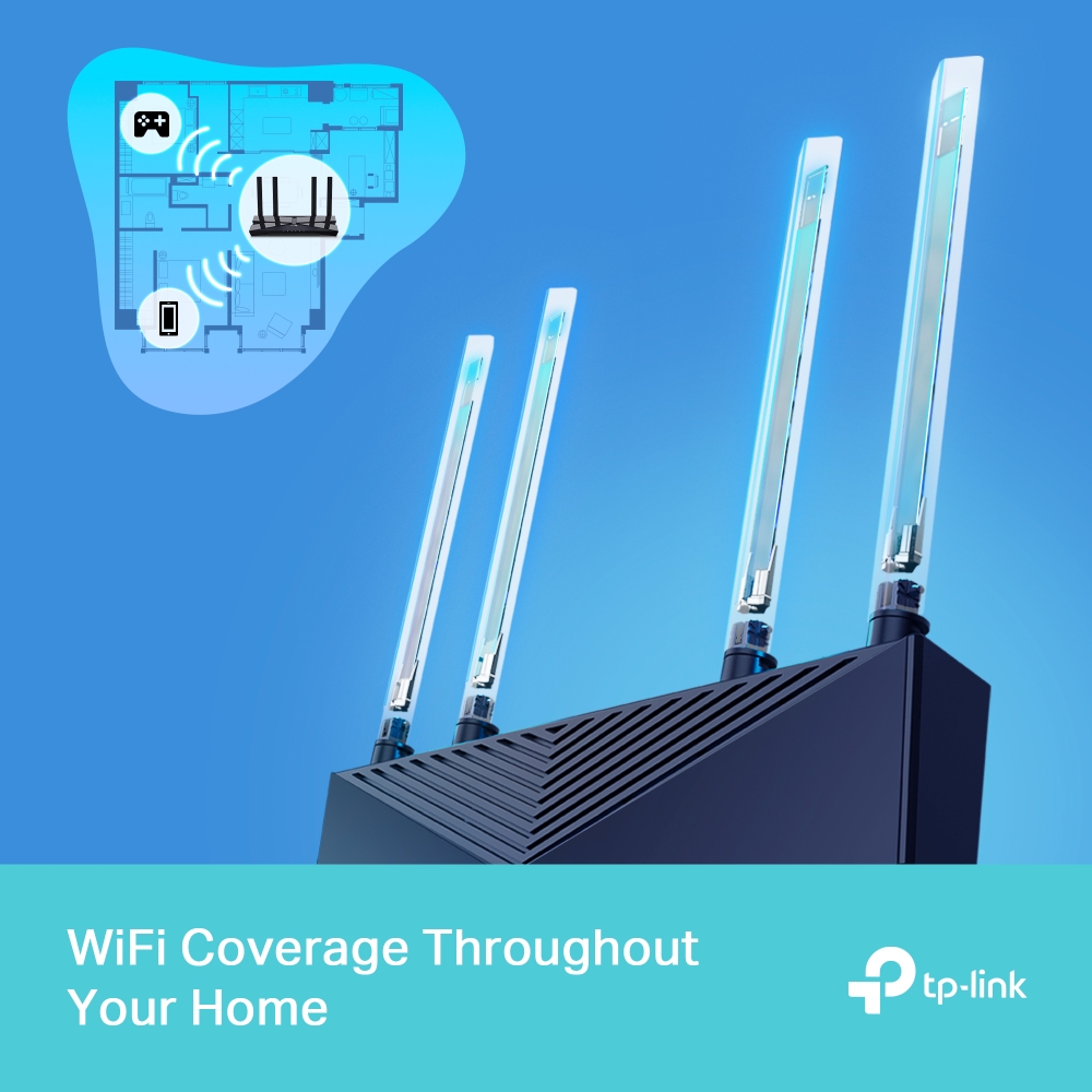 TP-Link Archer AX15 AX1500 Gigabit Dual-Band Wi-Fi 6 Router - Vibe Gaming