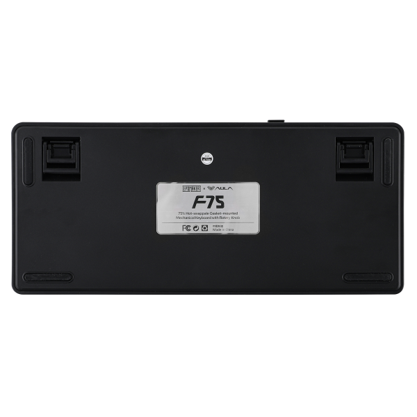 AULA F75 Tri Mode Wireless Gasket Mounted Mechanical Keyboard, Black ...