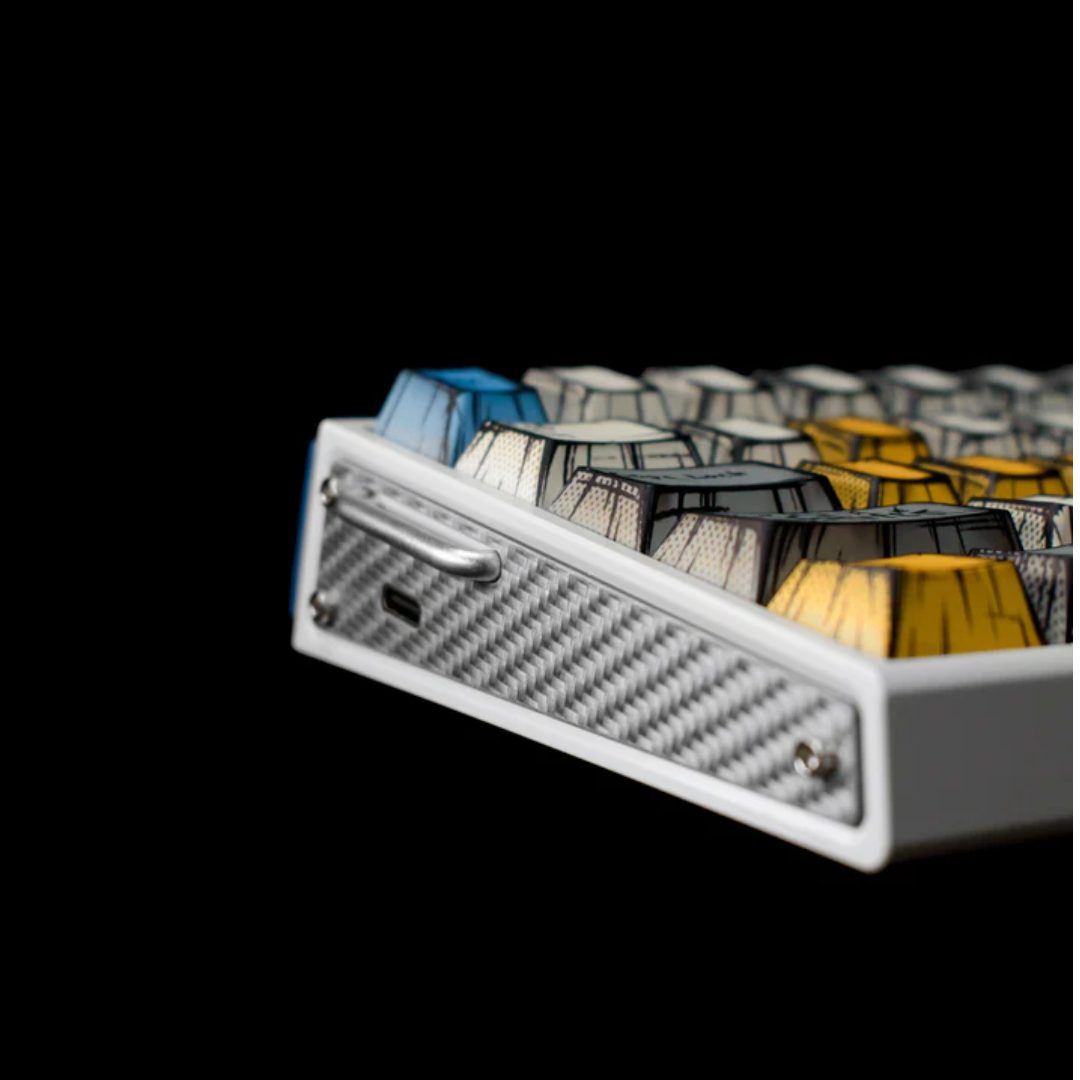 AULA HERO 68 HE Ultra 8K Wired Magnetic Switch Keyboard, White Comix ...