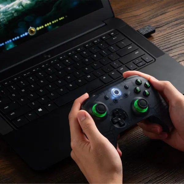8BitDo Ultimate 2C Wireless Controller, Transparent Black - Vibe Gaming