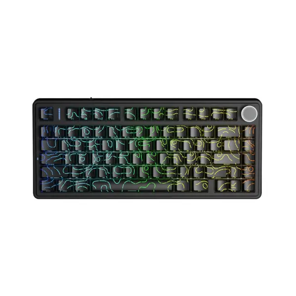 AULA F75 Tri Mode Wireless Gasket Mounted Mechanical Keyboard, Black ...